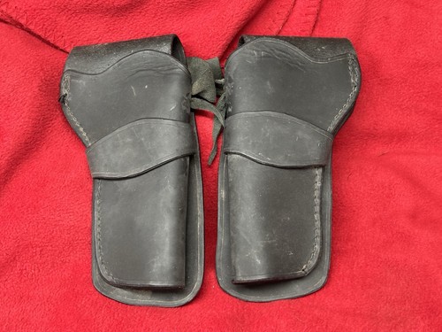 Set of 2 Black Cowboy Action Shooting Holster - For SA Western Style ...