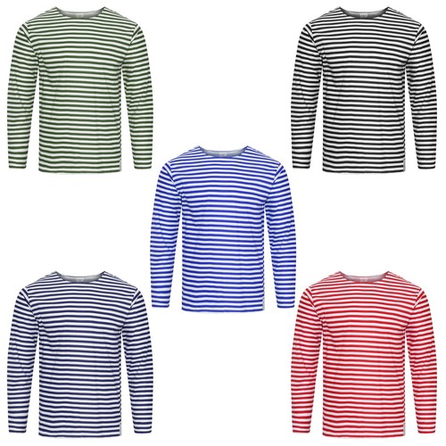 Sailor Top Russian Telnyashka Style Navy Striped Long Sleeve T Shirt ...