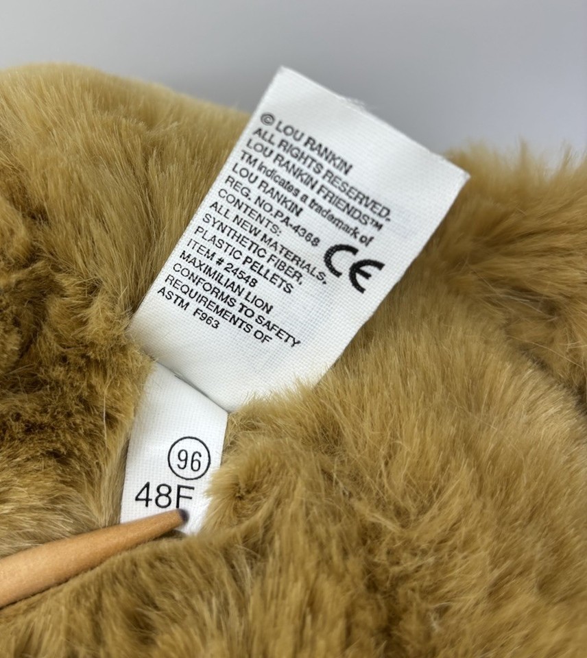 Dakin 22" Lou Rankin Friends Maximilian Brown Lion Stuffed Plush Animal ...