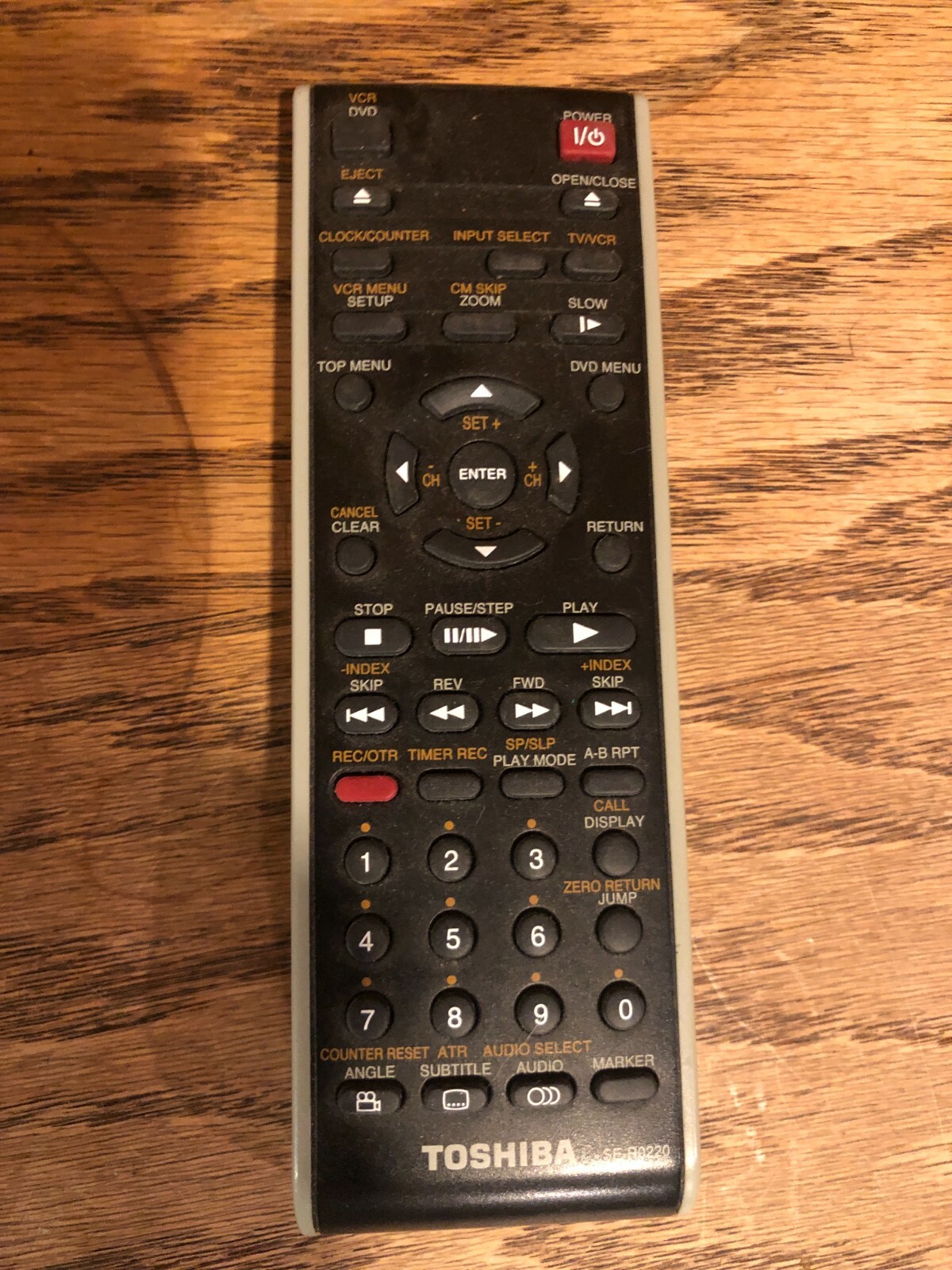 OEM Toshiba SE-R0220 DVD VCR Combo Remote Control Original Cleaned ...