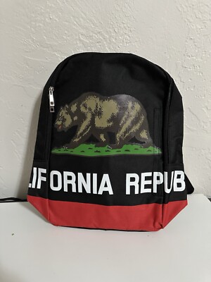 California Republic Backpack Bear Black | eBay