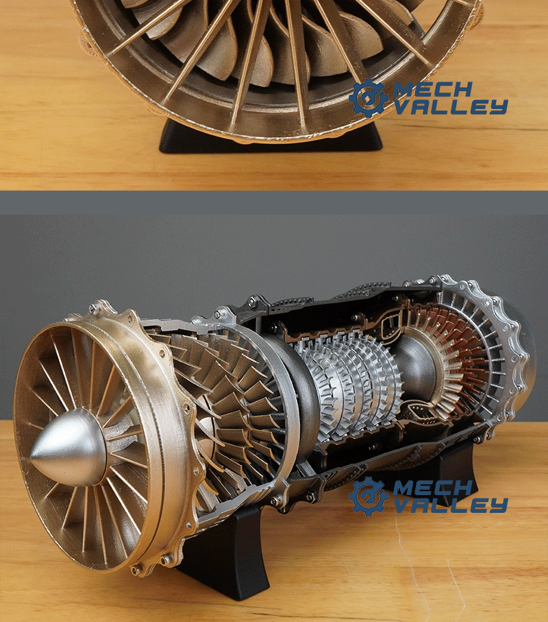 33cm J-20 Engine WS15 Turbofan 10 Fighter Aircraft Engine Movable ...