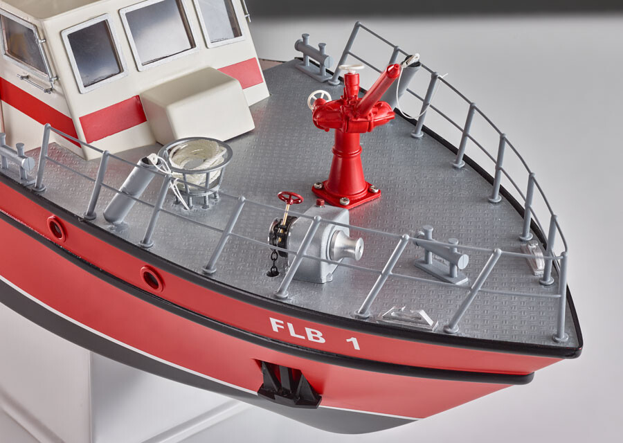 Fire Fighting Boat FLB-1 with Fittings Kit - 1:25 Scale Krick Robbe RC ...
