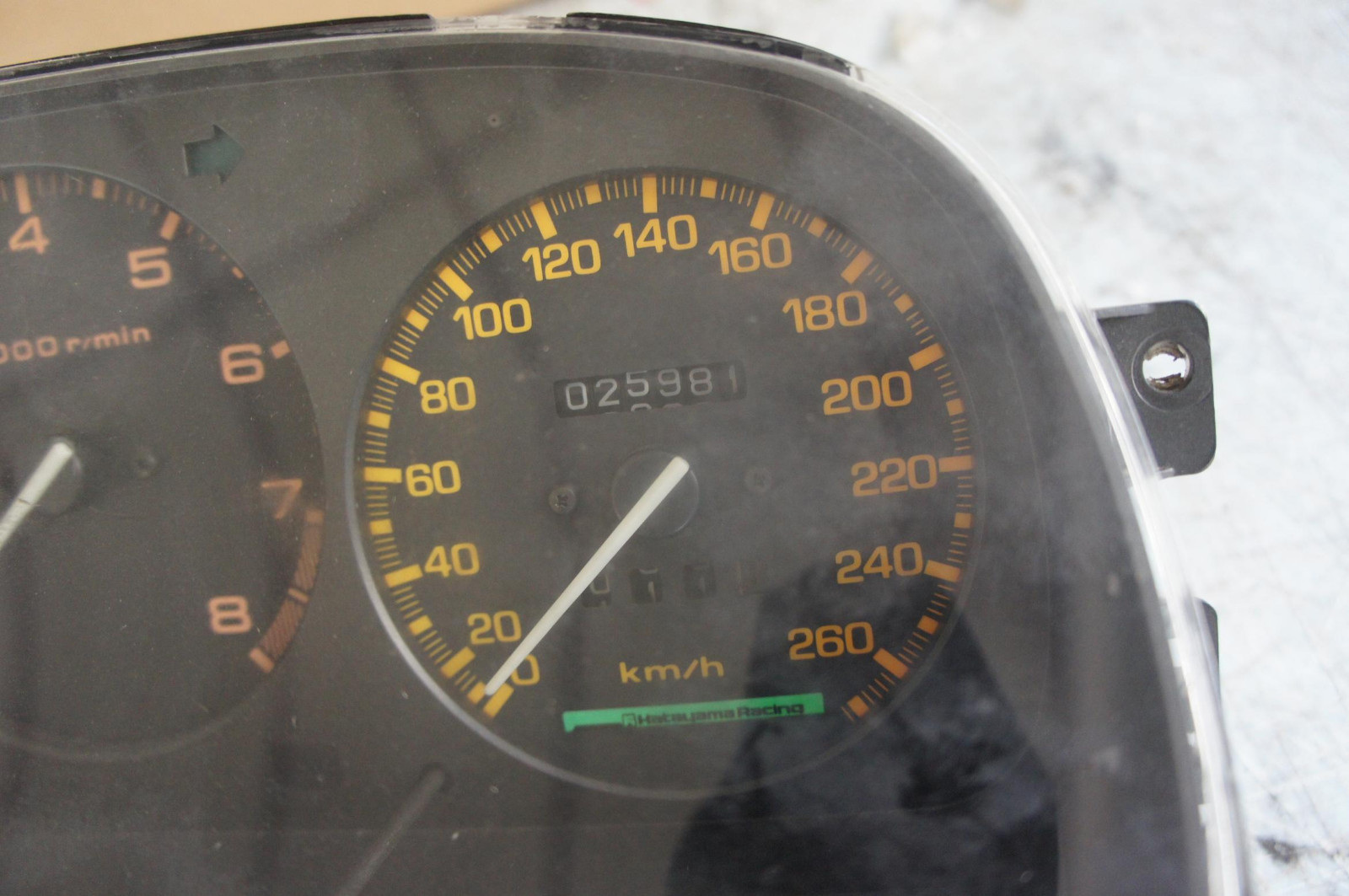 JDM Mazda rx7 rx-7 FC FC3S Hatayama Racing 260kmh oem gauge cluster ...