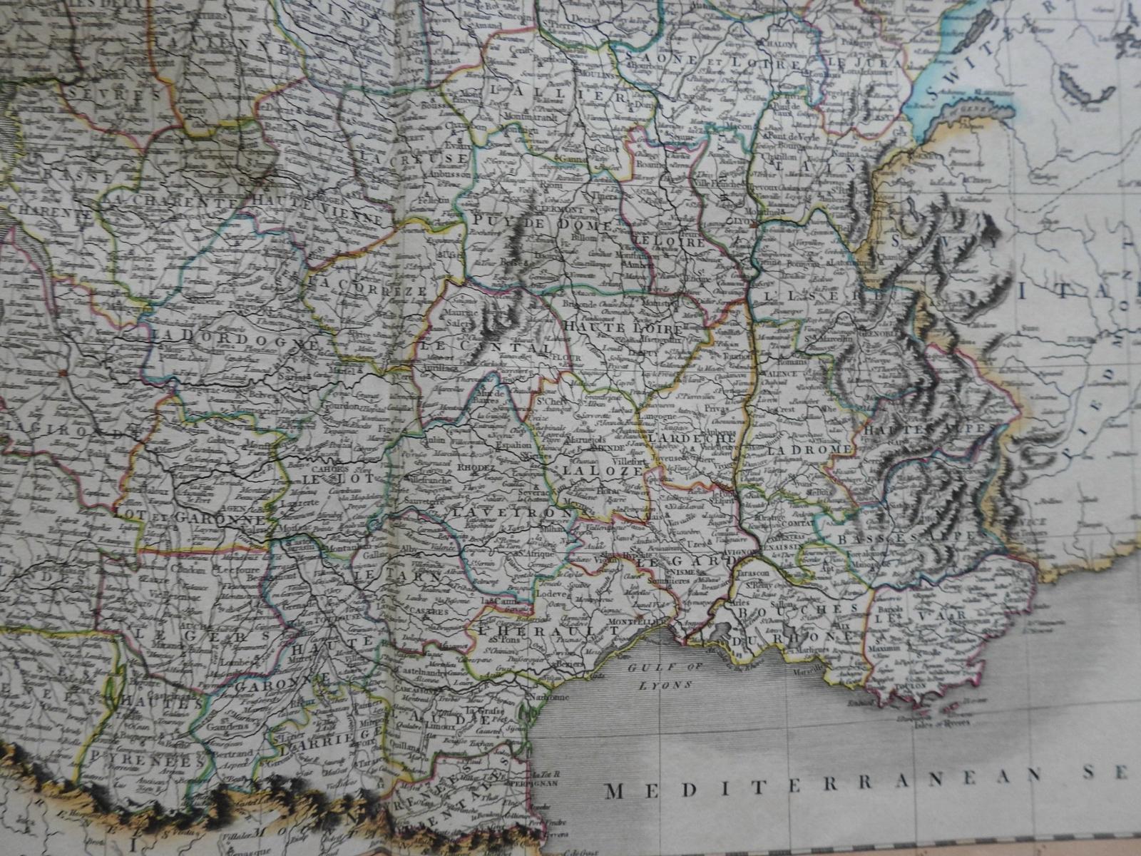 Revolutionary France Divided into Departments 1799 Cary fine folio map ...