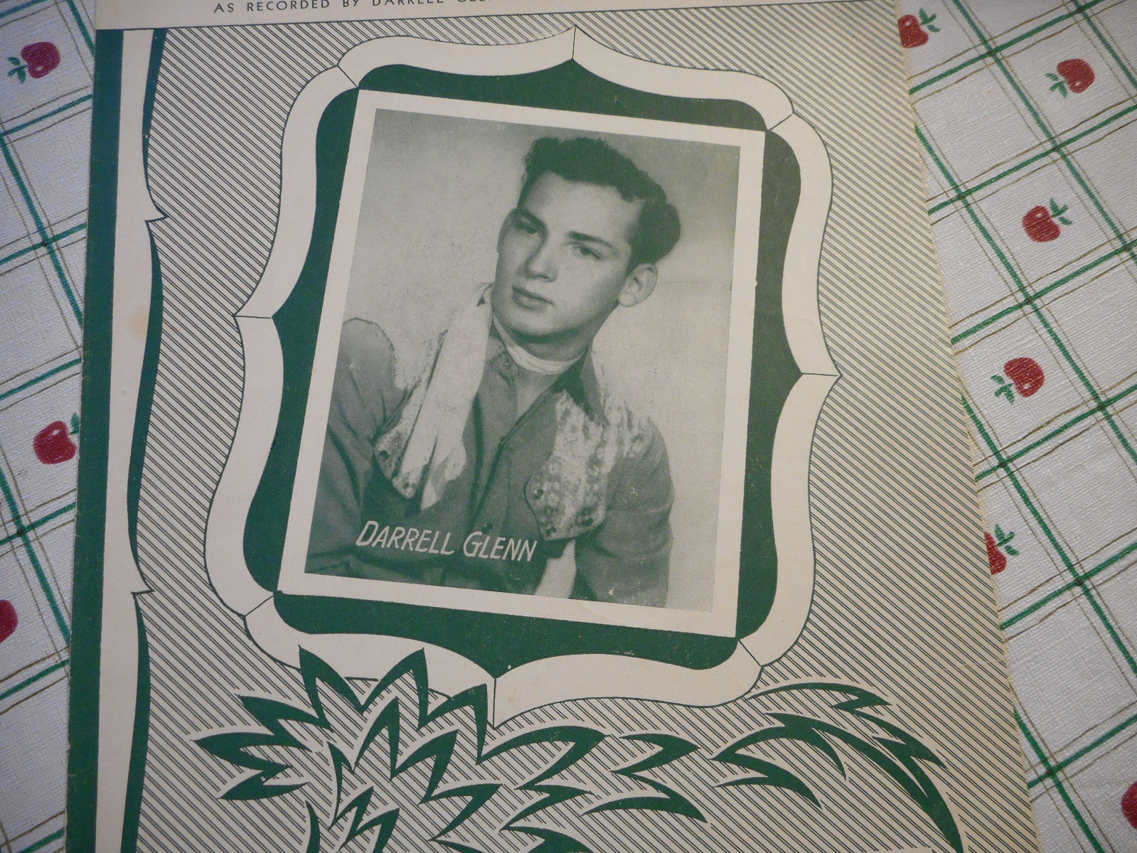 Darrell Glenn Crying In The Chapel 1953 Photo Sheet Music | eBay