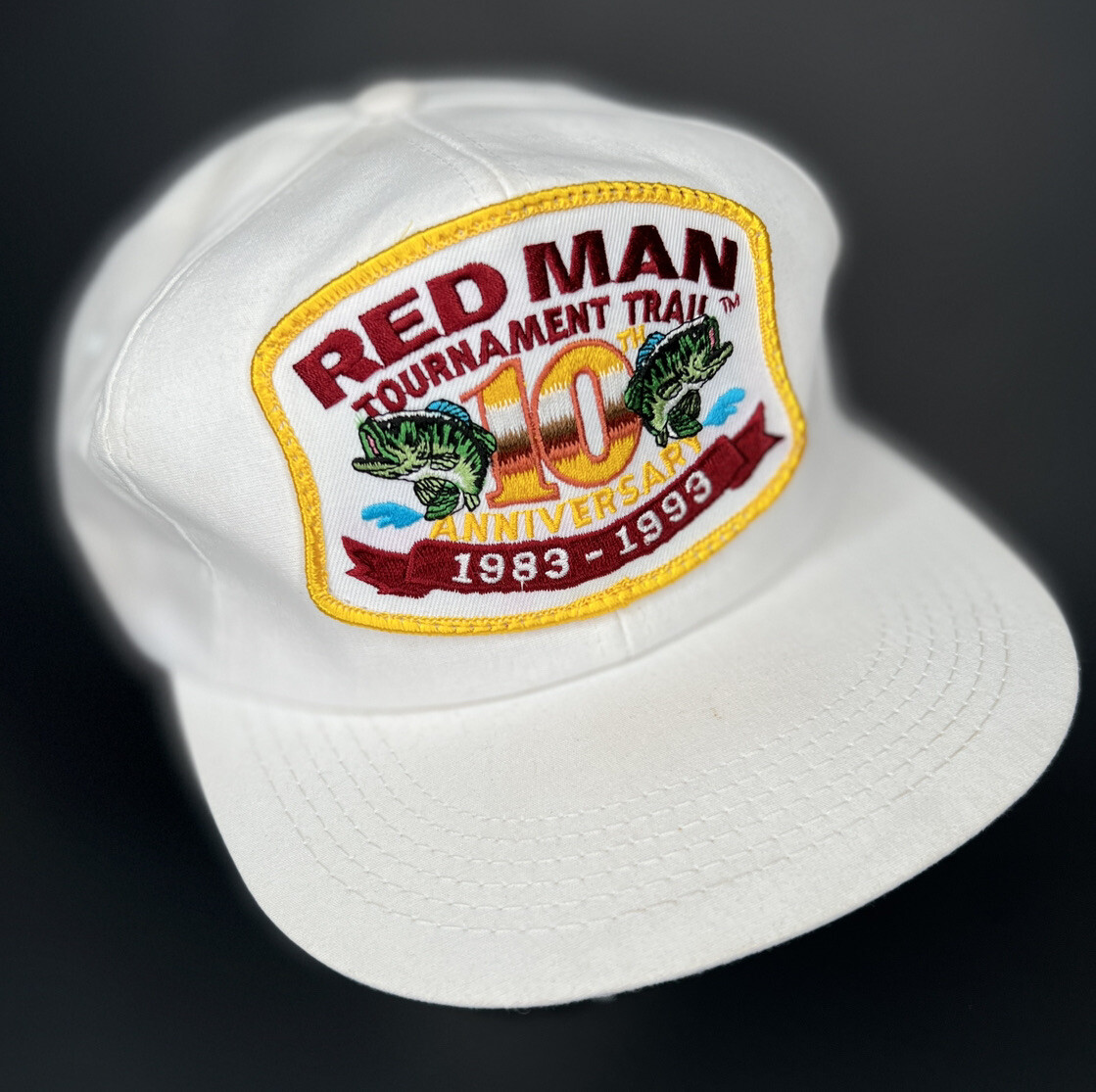 Vintage Red Man Chewing Tobacco Big Patch Mesh Snapba… - Gem