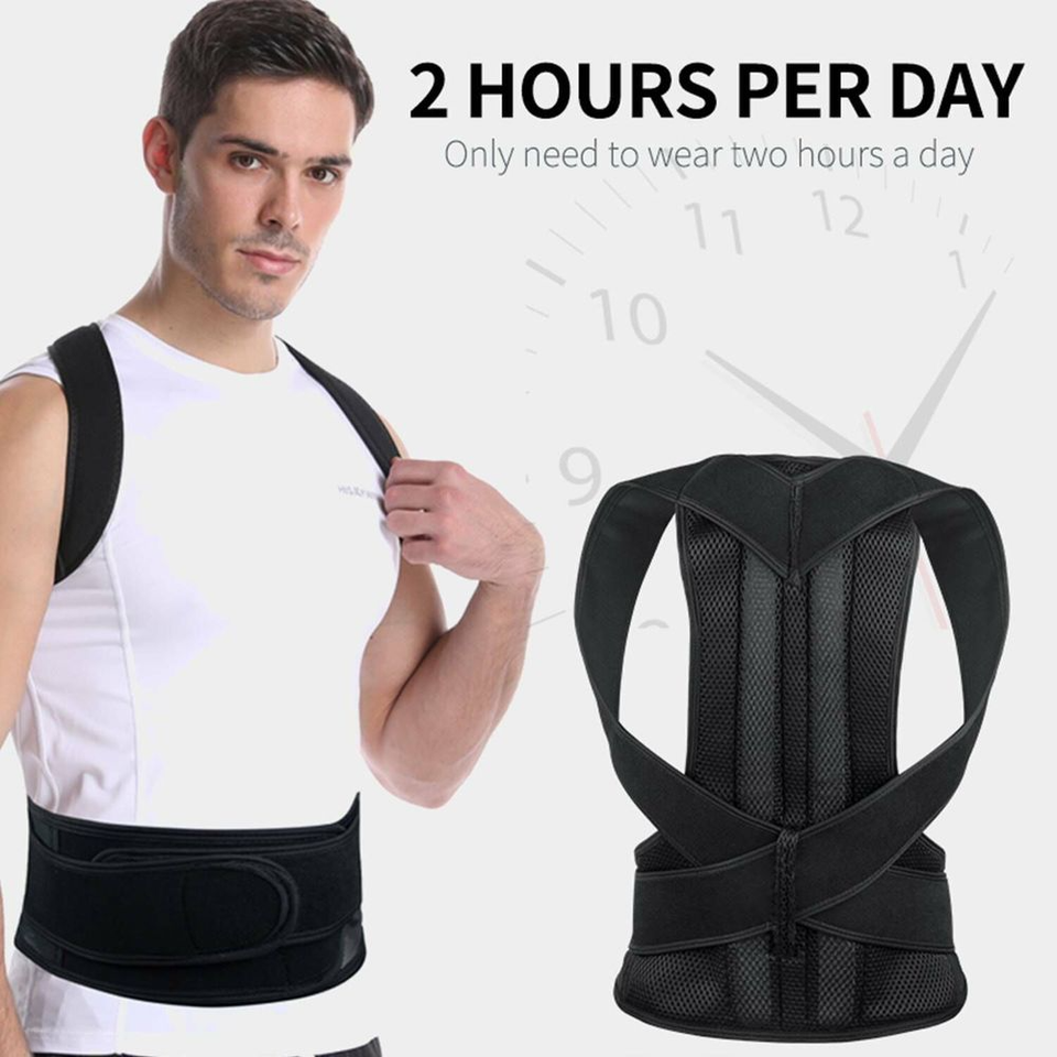 Heavy Duty Lift Lumbar Lower Back Waist Support Belt Brace Suspenders ...