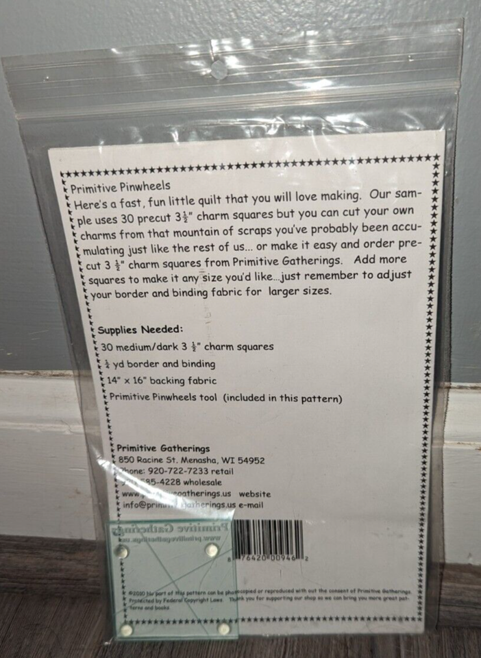 Primitive Gatherings - Primitive Pinwheels quilt pattern Carole Charles ...