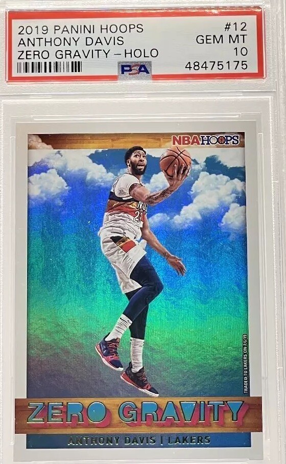 ANTHONY DAVIS 2019-20 NBA HOOPS ZERO GRAVITY HOLO LAKERS PSA 10 Q0M-30 | eBay