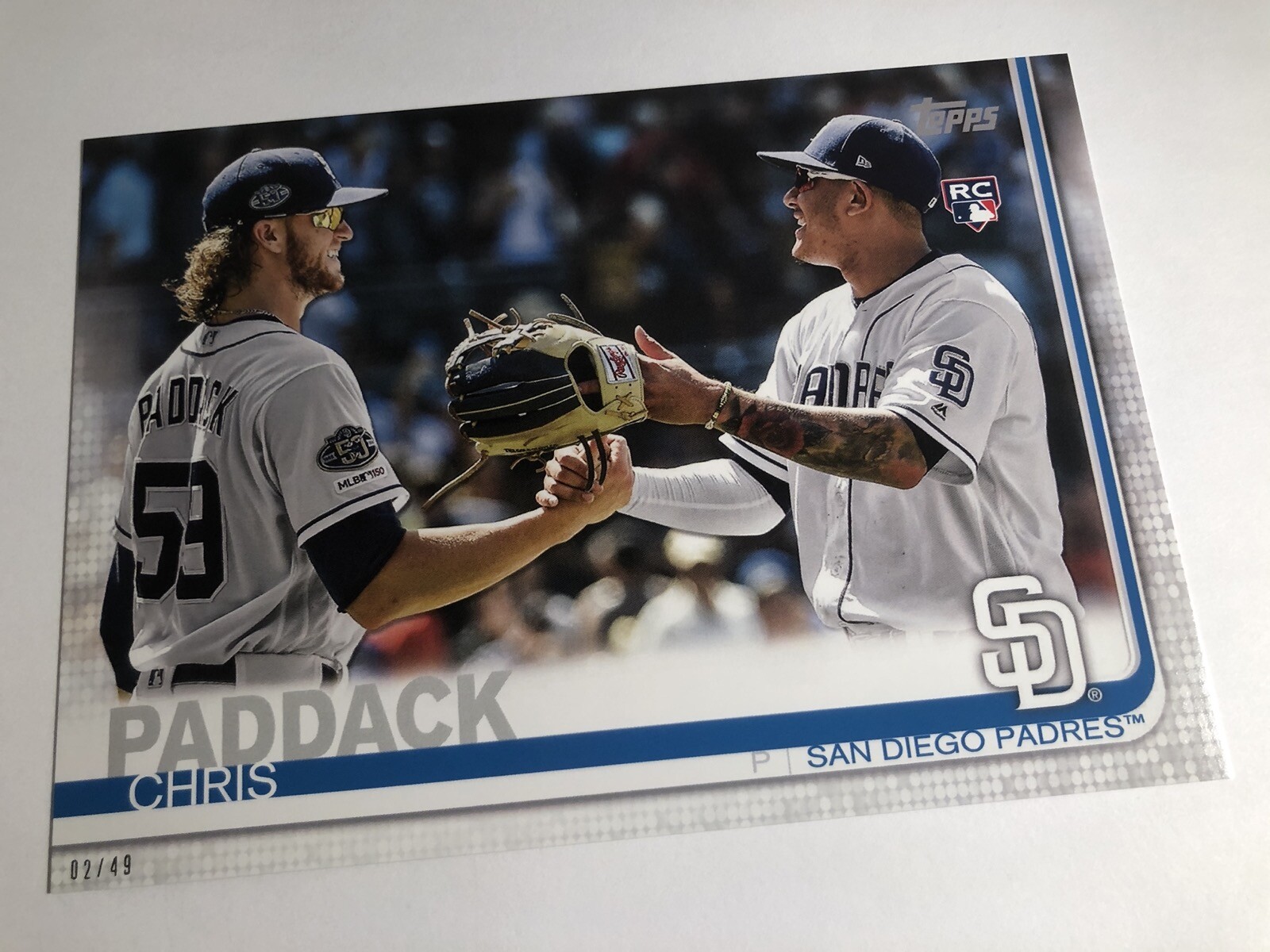 2019 Topps Update Short Print Jumbo 5x7 Chris Paddack Padres RC US263 ...