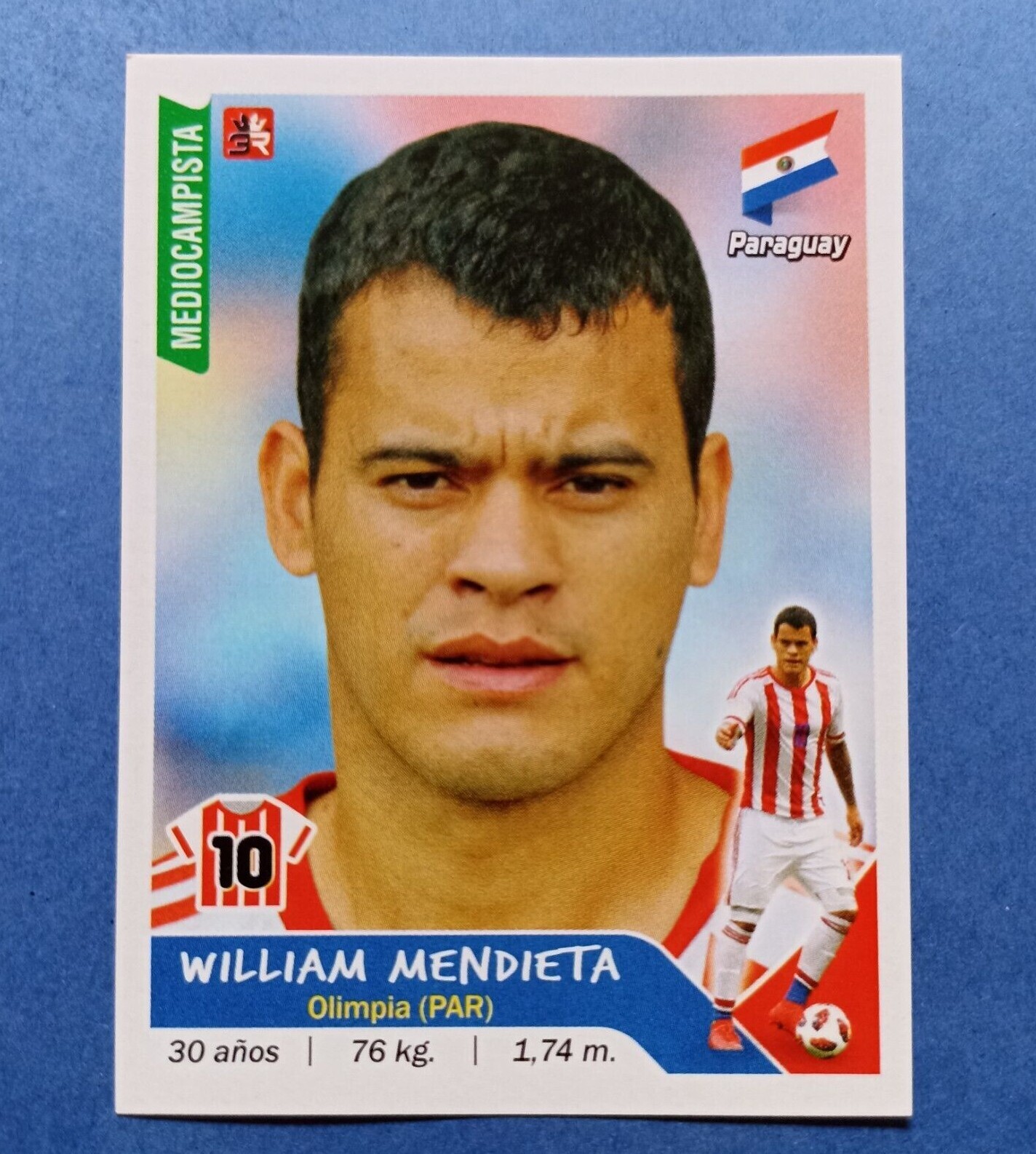 2019 3R Brazil Copa America FIFA #136 WILLIAM MENDIETA Paraguay Soccer ...