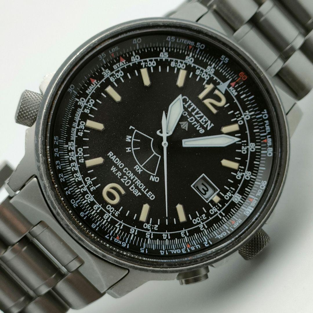 Citizen Promaster H411-T004911 Eco Drive Titanium Men's Watch Radio ...