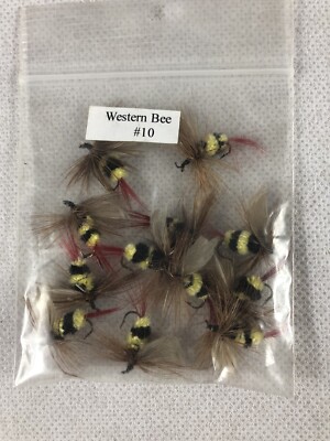 Western Bee #10 Fishing Flies, (12) | eBay