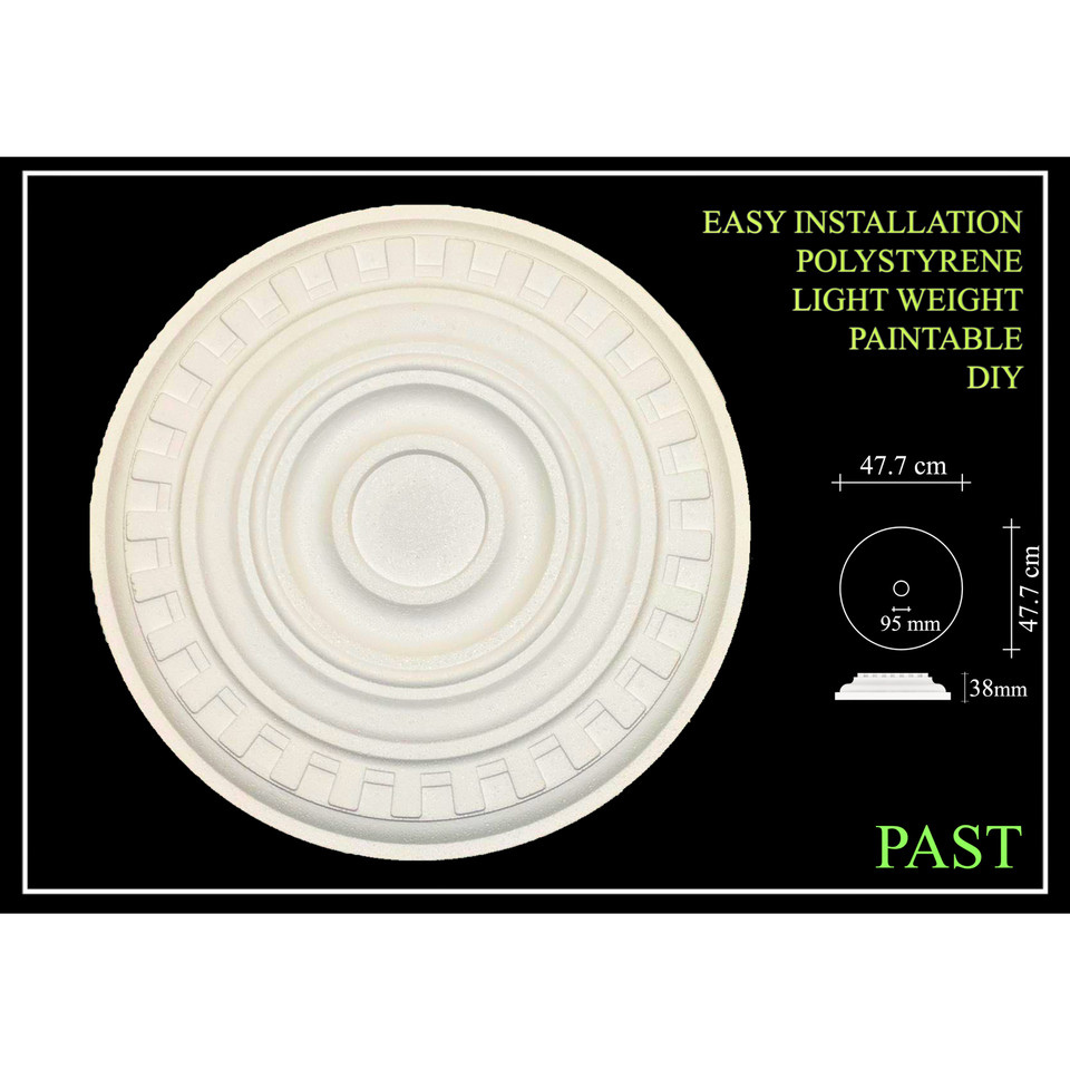 Polystyrene Ceiling Rose 40-70cm Lightweight Decorative Medallion for ...