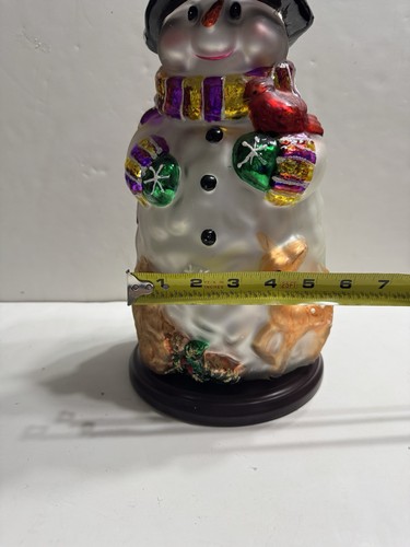 Thomas Pacconi Classics Blown Glass Collectible Snowman Statue 14” | eBay