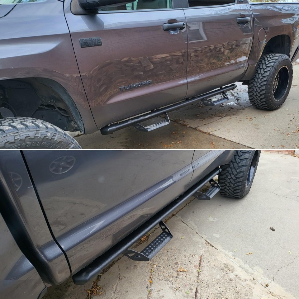 Truck Side Step BCTA For 07-21 Toyota Tundra Crew Max Drop Running ...