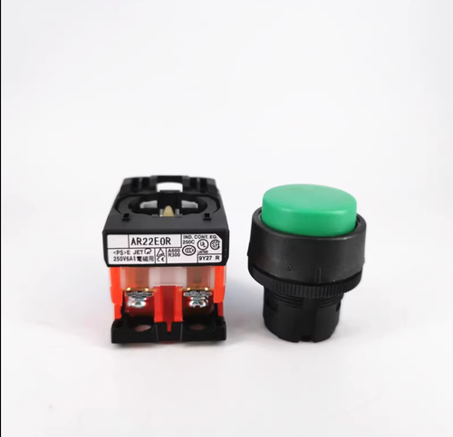 1PC New Fuji Convex head reset button AR22EOR-10G green 1NO .A0 | eBay