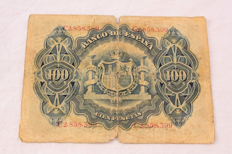 Spain 100 Cien Pesetas Banknote 1906 | eBay