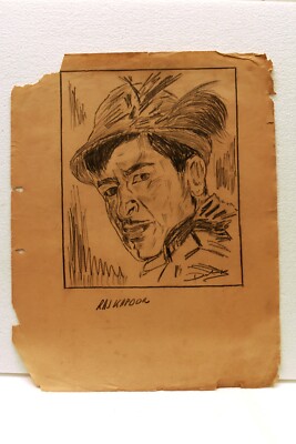 Vintage Raj Kapoor Portrait Painting Pencil Sketch Bollywood ...