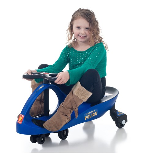 Police ZigZag Wiggle Car Toy 3yrs and Up Twist Wiggle Go No Batteries ...