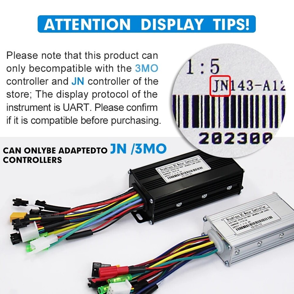 E-bike JN LCD Display S866 S830 S966 S900 GD01 UKC1 UKC3 for Electric ...