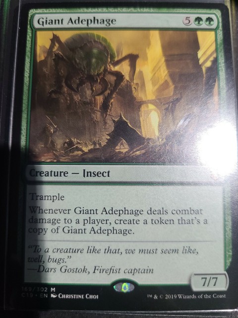 MTG Giant Adephage Commander 2019 169/302 Regular Mythic for sale ...