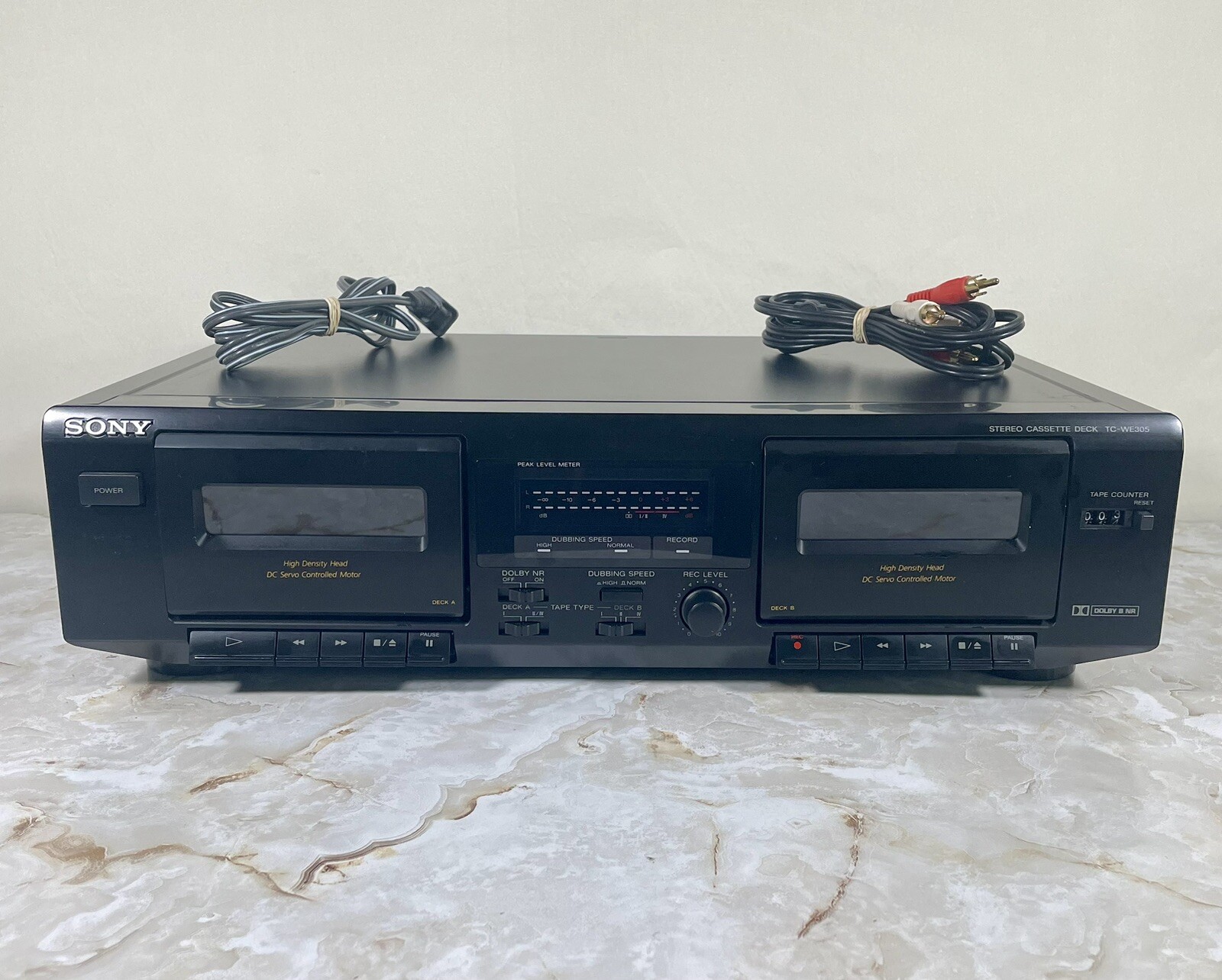 Sony TC-WE305 Dual Cassette Tape Deck Player & Recorder TESTED | eBay