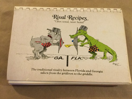 Rival Recipes Vintage Rare Florida Georgia College Football Food ...