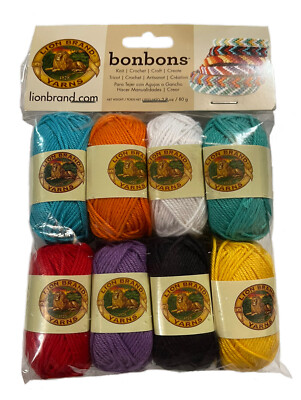 Lion Brand bonbons Yarn Beach Cotton 8 Mini Skeins | eBay