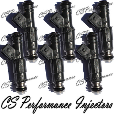OEM Bosch Fuel Injectors Set (6) 0280155702 for 1993-1995 Volvo 2.9L L6 ...