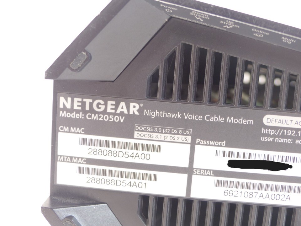 NETGEAR Nighthawk CM2050V DOCSIS 3.1 Multi-Gig Voice Cable Modem w ...
