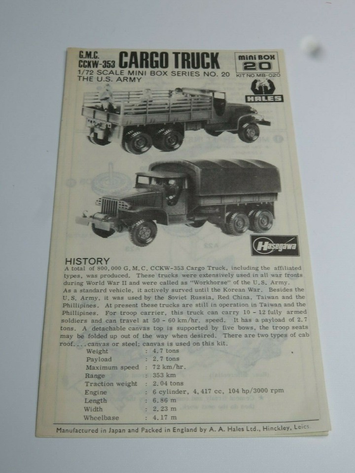 VINTAGE Model Kit Instruction Sheets 1960s/70s Revell Matchbox Frog ...