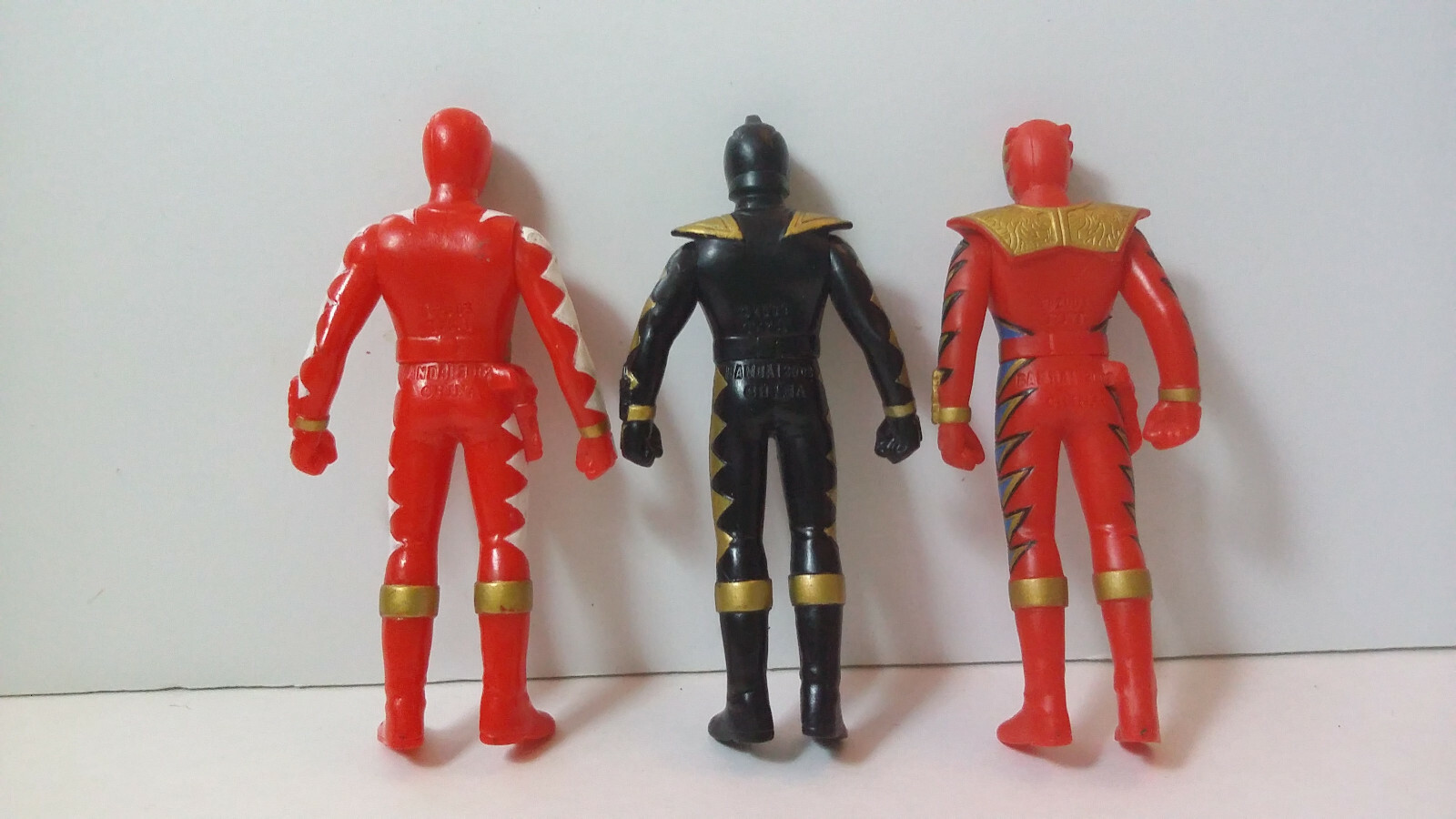 Abaranger Abare Red Black Bandai 2003 Figure Set (Over 3") Super Sentai ...