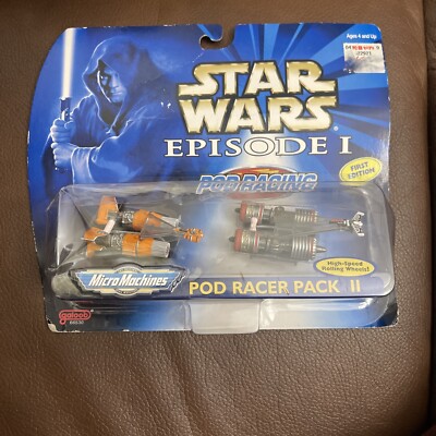 Star Wars Episode 1 Micro Machines Pod Racer Pack II Galoob Sebula ...