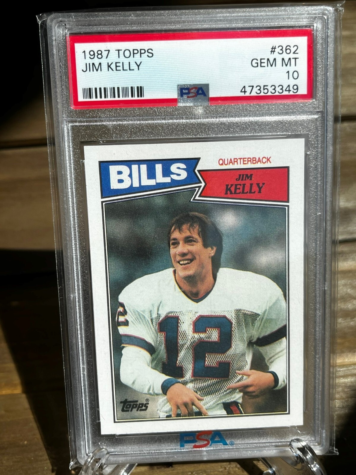 1987 Topps Jim Kelly #362 Rookie GEM MINT PSA 10 RC | eBay