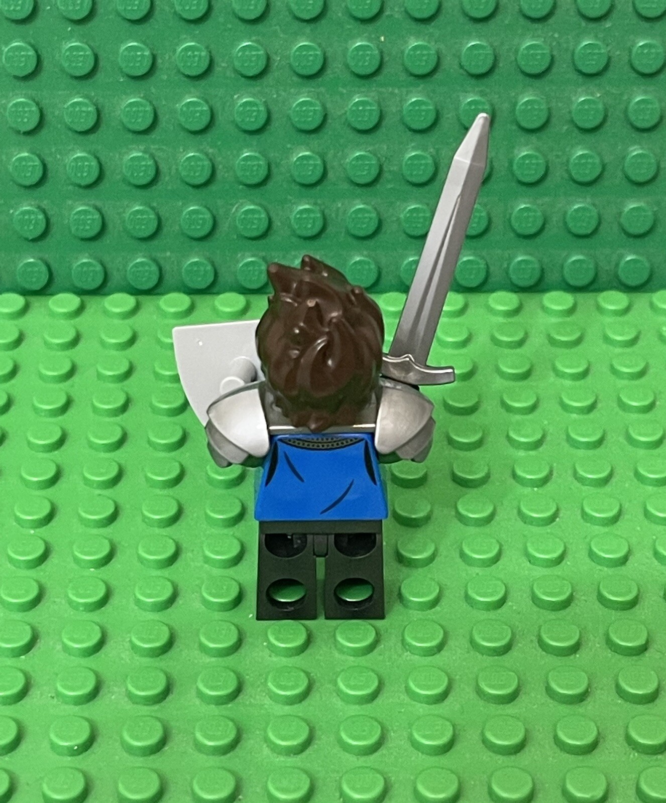 Lego Castle Black Falcon Mini Figure With Spiked Hair,Greatsword,shield ...