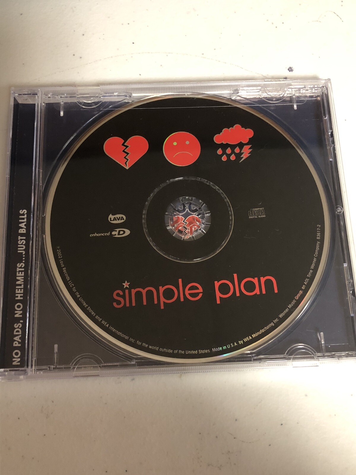 SIMPLE PLAN NO PADS NO HELMETS JUST BALLS CD OPENED BUT IN NEAR MINT ...