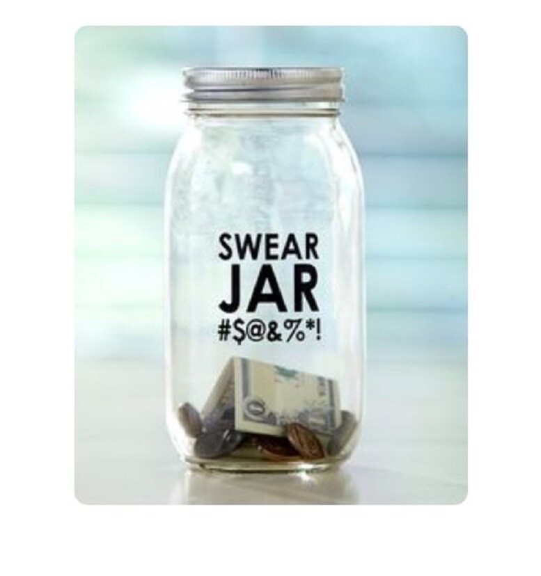 Novelty Banks Money Saving Glass Jars Swear Jar Beer Fund Wine or ...