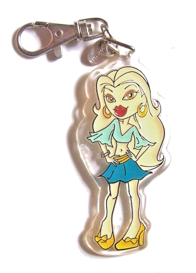 Vtg Bratz Zipper Pull Purse Keychain Backpack Cham Shasha Metal Tag | eBay