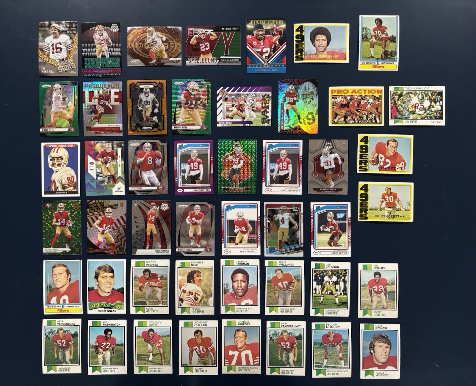 San Francisco 49ers Football Card Lot 47 Cards Vintage CMC Montana Rice ...
