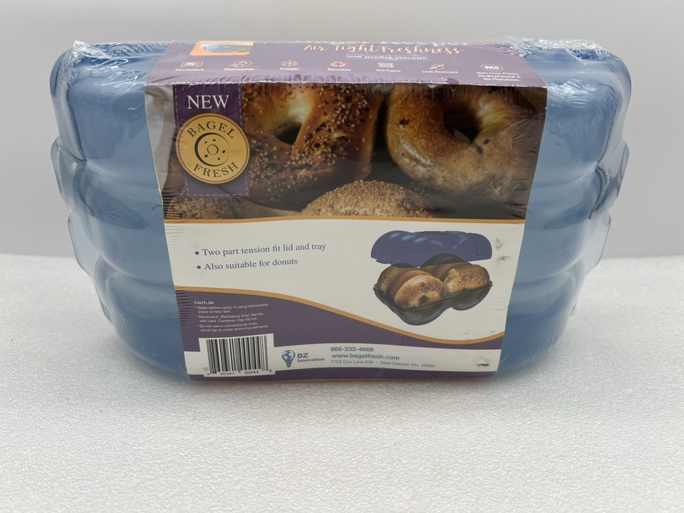 Bagel Fresh - Bagel Keeper Container - Keeps Six Bagels - Airtight ...