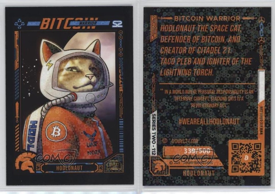 2023 Trading Cards Series 2 Bitcoin Warrior 339/500 Hodlonaut the Space ...