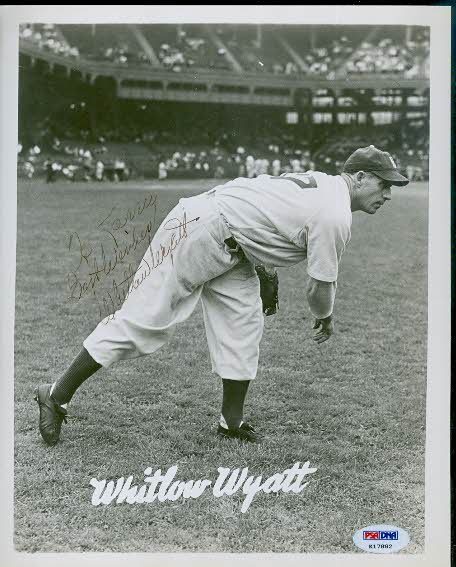 Whitlow Wyatt Autograph 8x10 Photo Psa/dna Signed | eBay
