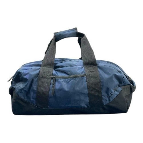 LL Bean Adventure Duffle Bag Water Resistant Nylon Blue | eBay