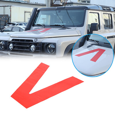 Red PVC Front Hood V-shaped Sticker Decal For Ineos Grenadier 2020-2024 ...