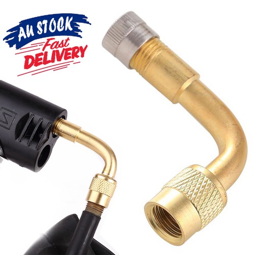 90 Degree Air Tyre Valve Extension Adaptor Stem Extender for Motorcycle ...