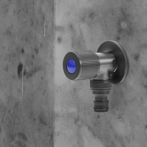 Full Copper Angle Valve Faucet Heavy Duty Garden Hose Stop Connectors ...