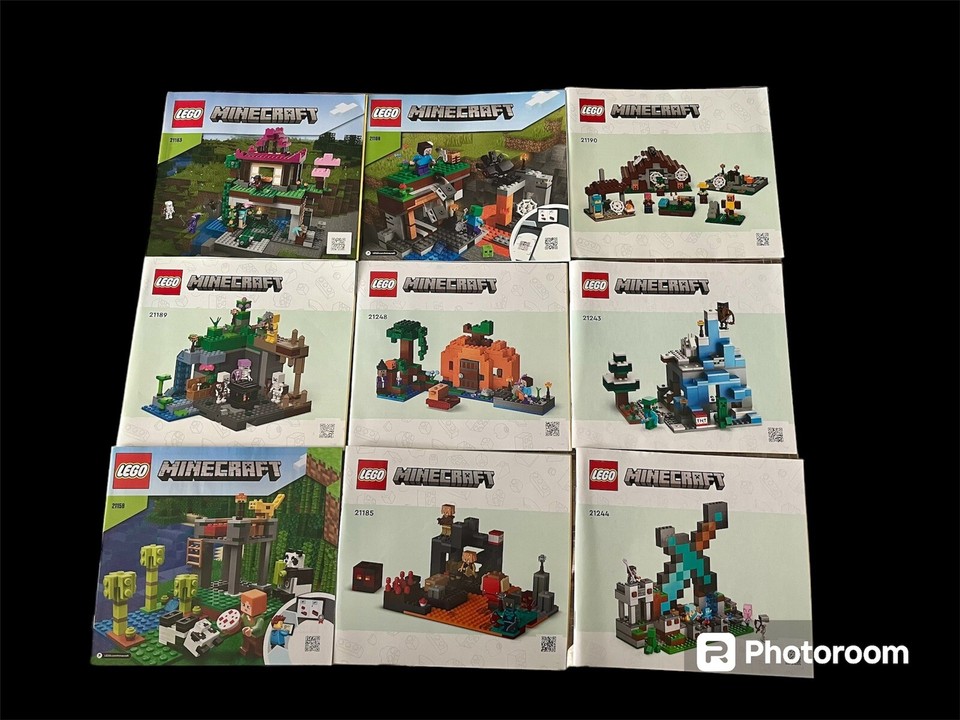Lego Minecraft Manuals Lot Of 26 Booklets/ 5 Lbs. Free shipping | eBay