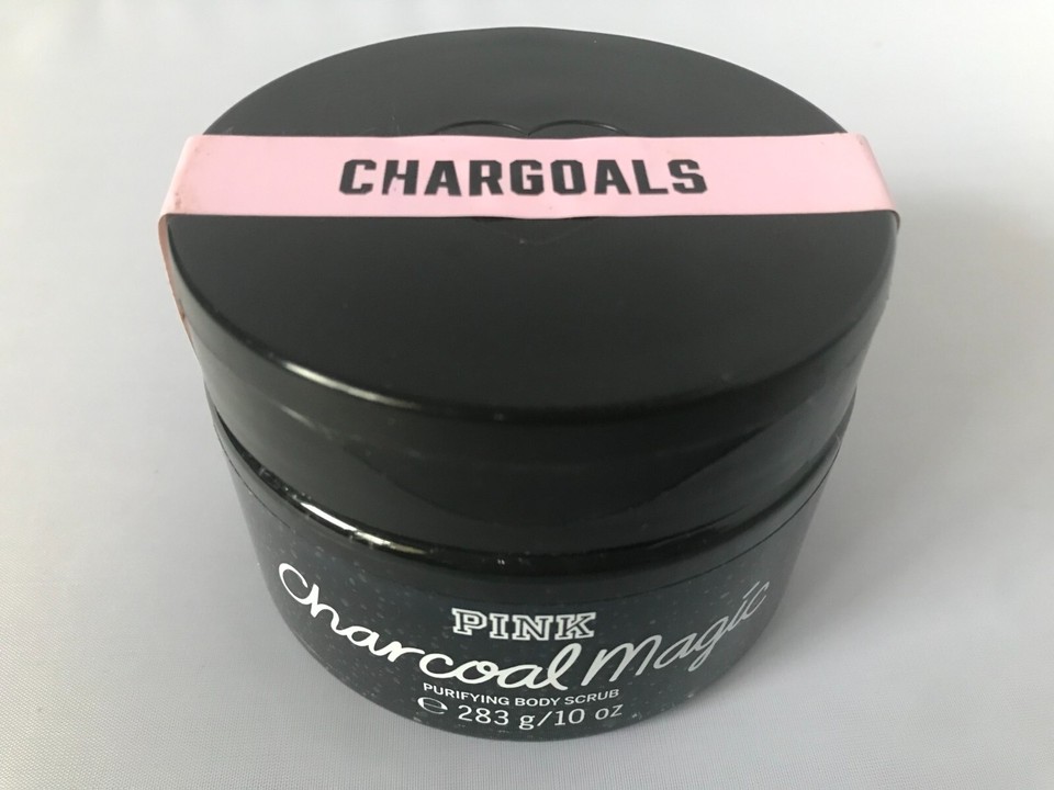 VICTORIA'S SECRET PINK CHARCOAL MAGIC PURIFYING BODY SCRUB 10 OZ. NEW ...